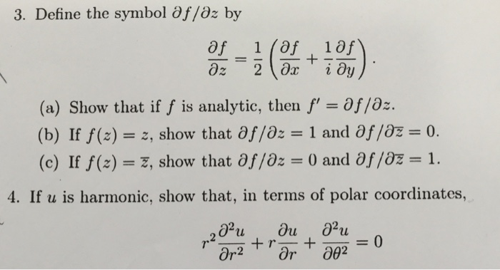 Solved Define the symbol partial differential f/partial | Chegg.com