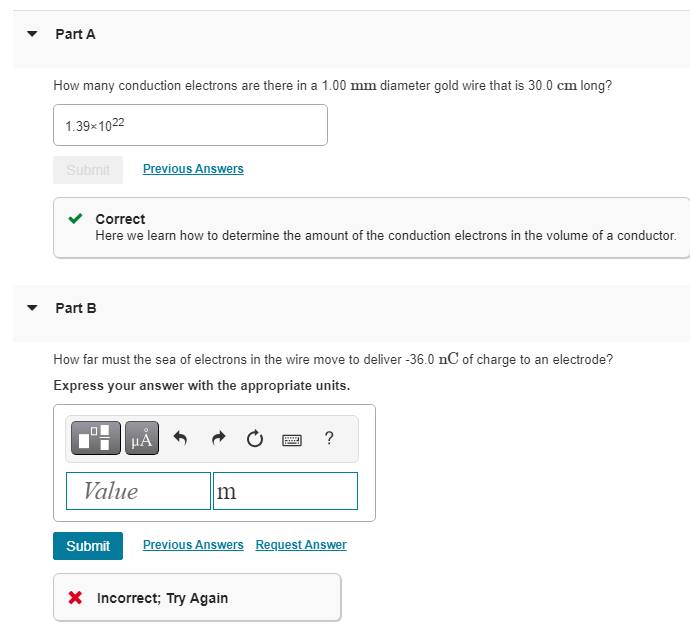 Solved How many conduction electrons are there in a 1.00 mm | Chegg.com