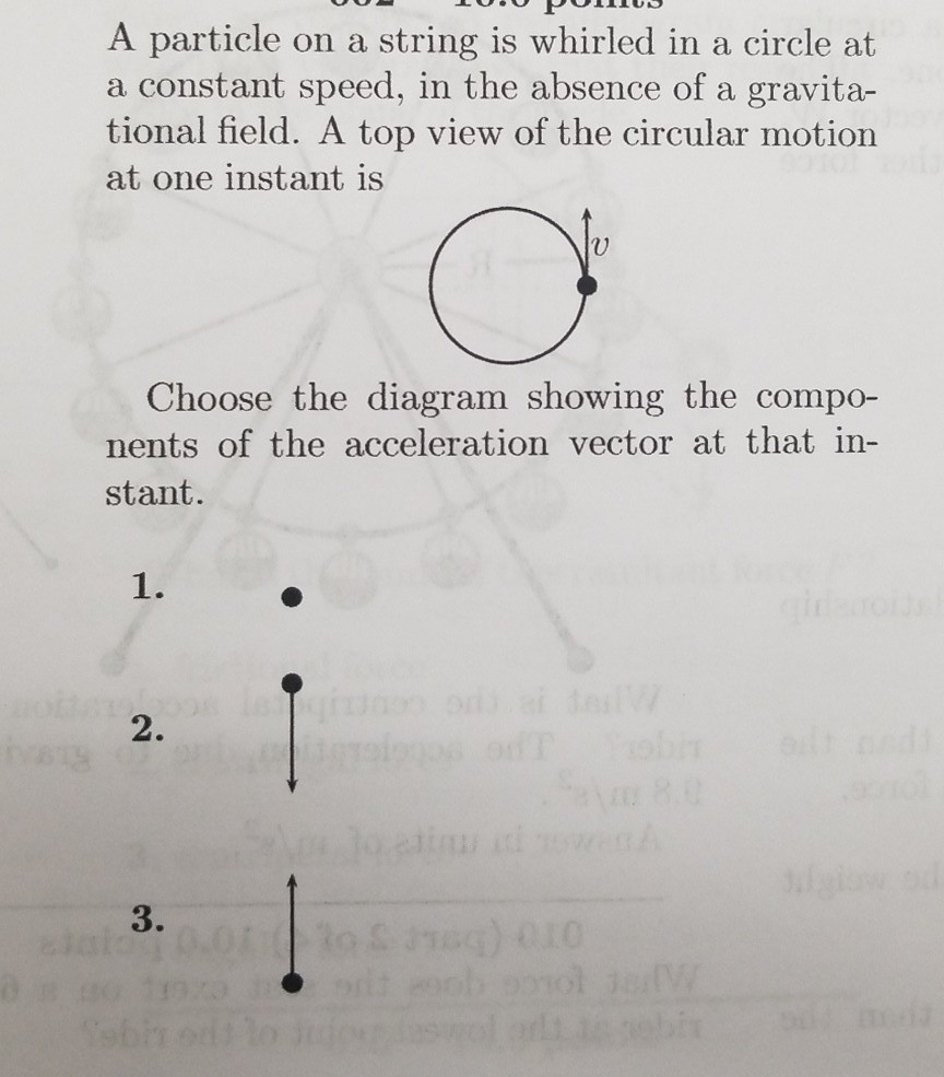 Solved A particle on a string is whirled in a circle at a | Chegg.com
