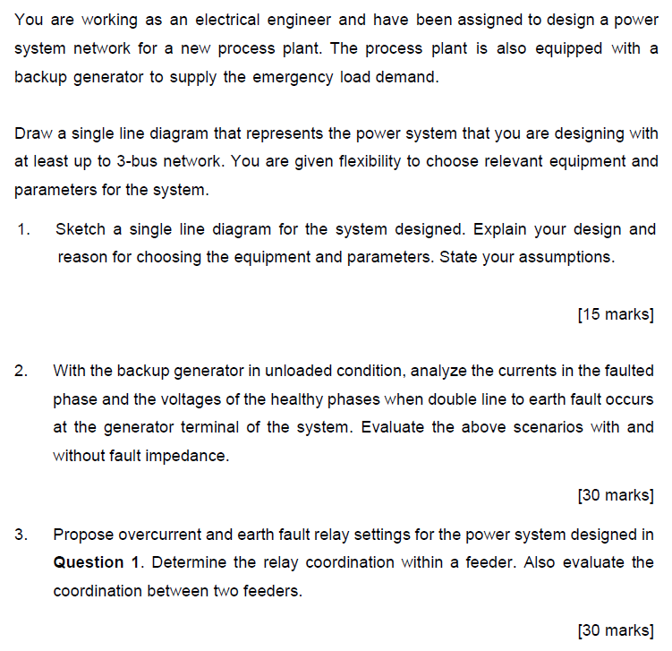 Solved You are working as an electrical engineer and have | Chegg.com