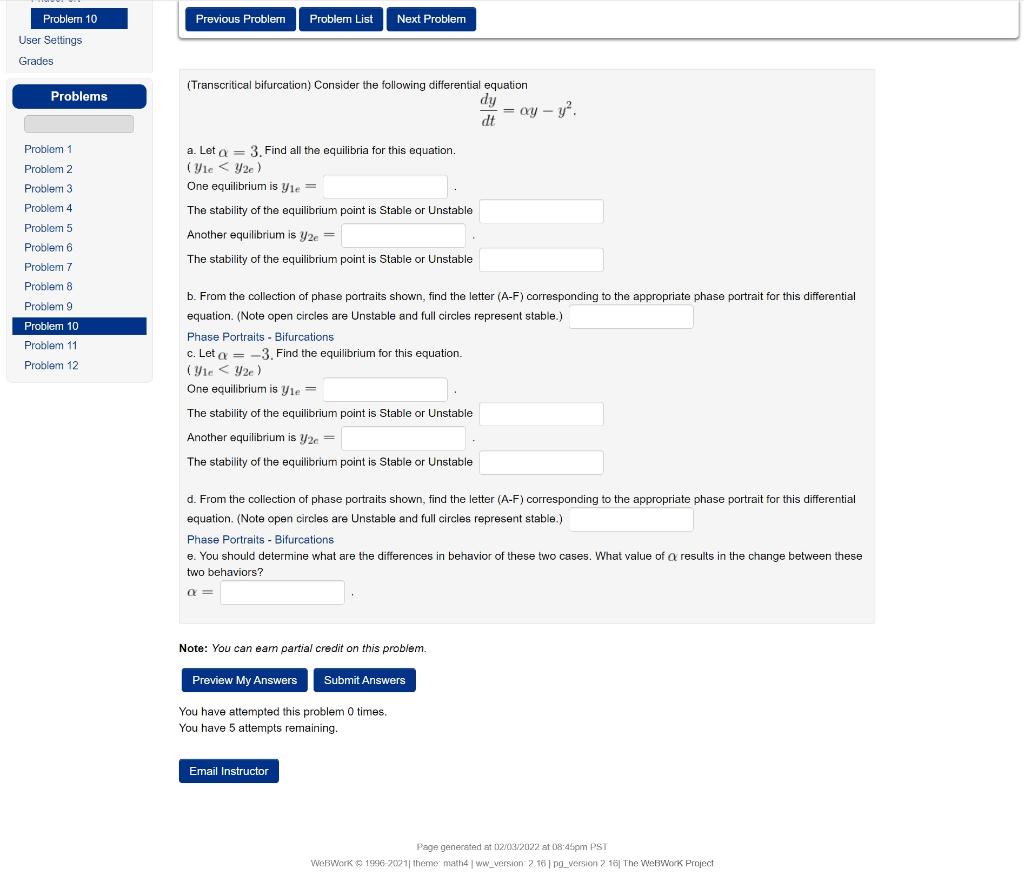Previous Problem Problem List Next Problem Probler 10 | Chegg.com