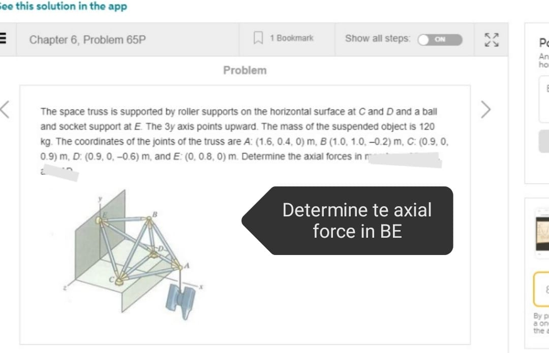 Solved Fee this solution in the app Chapter 6, Problem 65P 1 | Chegg.com