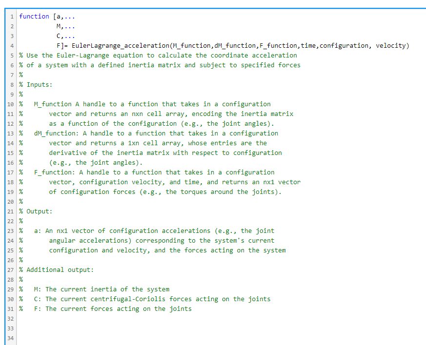 Solved Calculate acceleration from Euler-Lagrange | Chegg.com