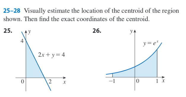 Solved 25-28 Visually estimate the location of the centroid | Chegg.com