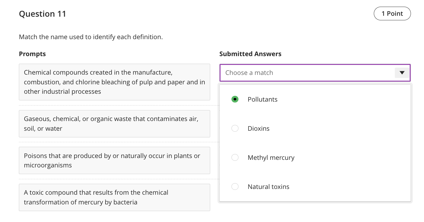 Solved Match the name used to identify each definition. | Chegg.com
