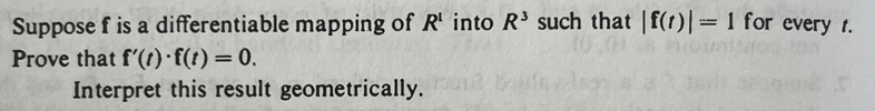 Solved Suppose f is a differentiable mapping of R1 into R3 | Chegg.com