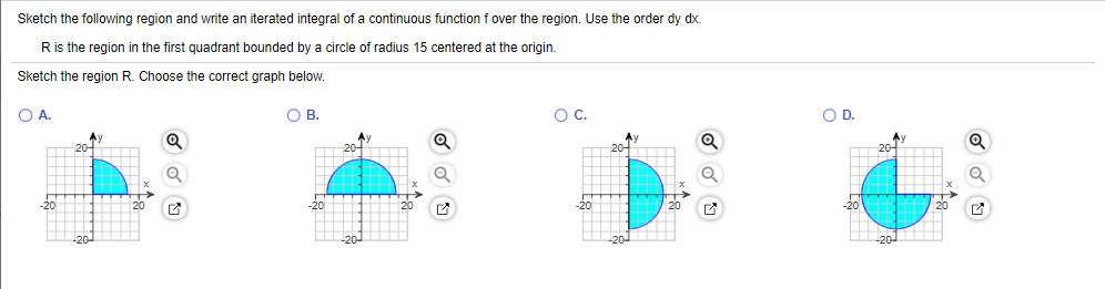 Solved Sketch the following region and write an iterated | Chegg.com