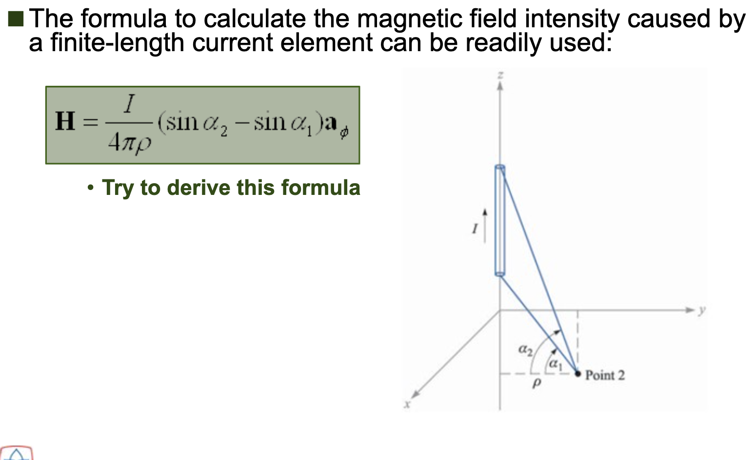 Solved The formula to calculate the magnetic field intensity | Chegg.com