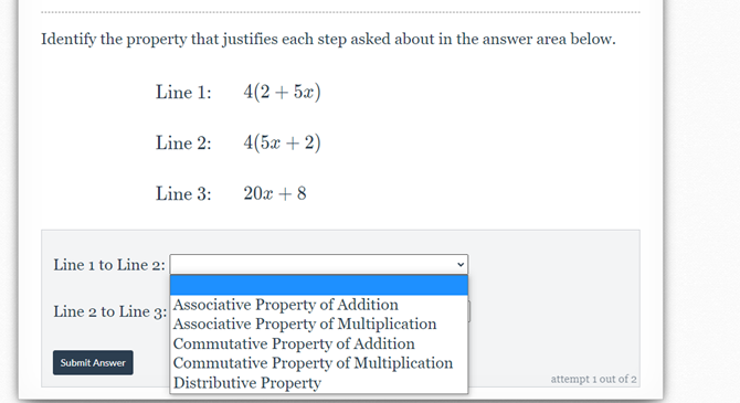 Solved Identify The Property That Justifies Each Step Asked 
