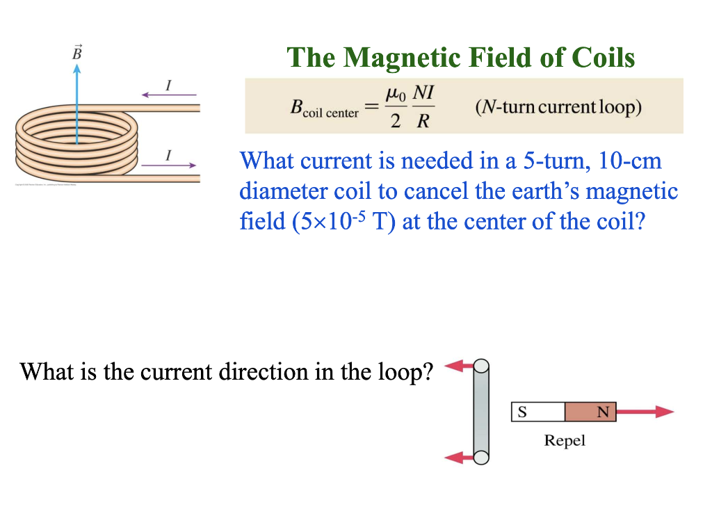 Solved B The Magnetic Field of Coils Mo NI B coil center | Chegg.com