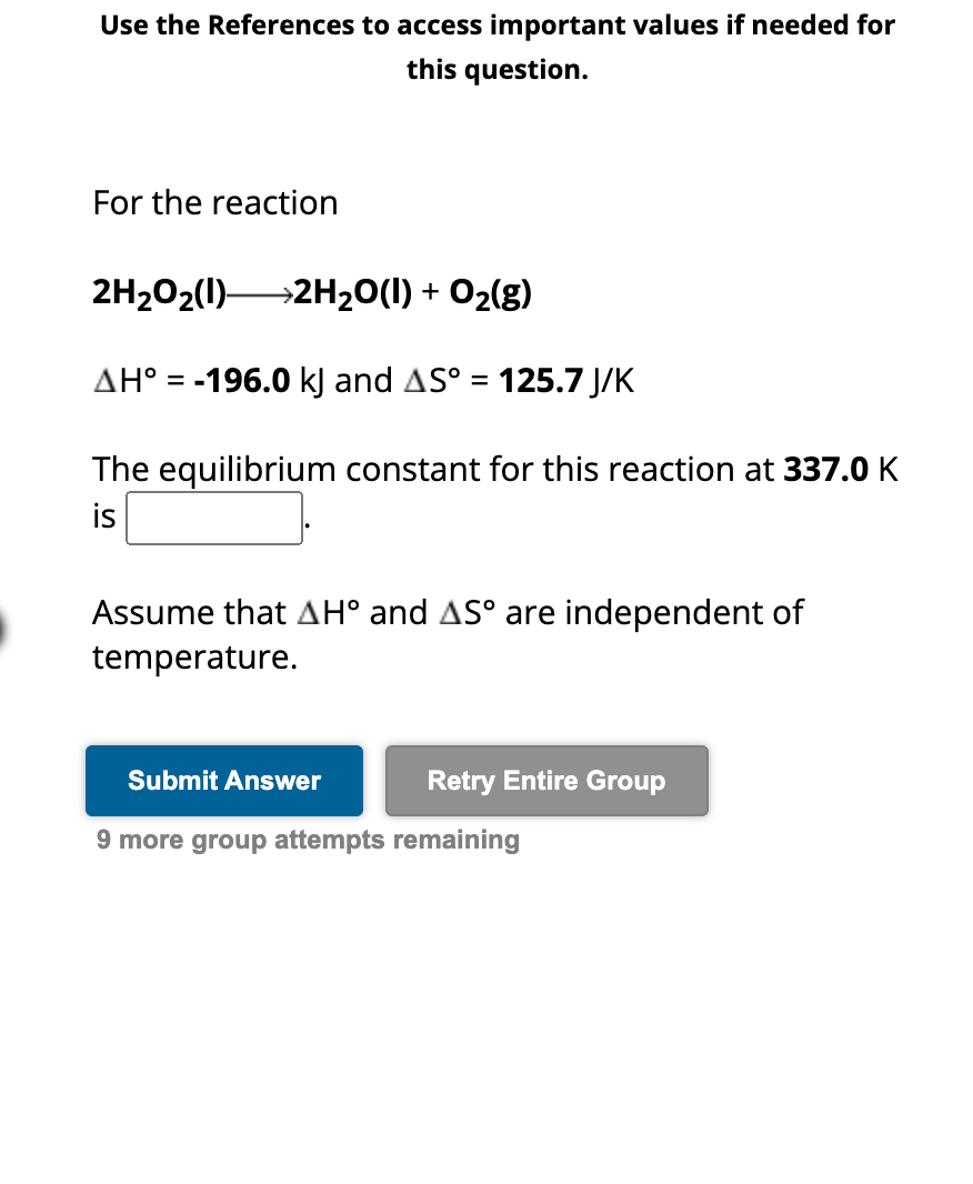 Solved Use the References to access important values if | Chegg.com