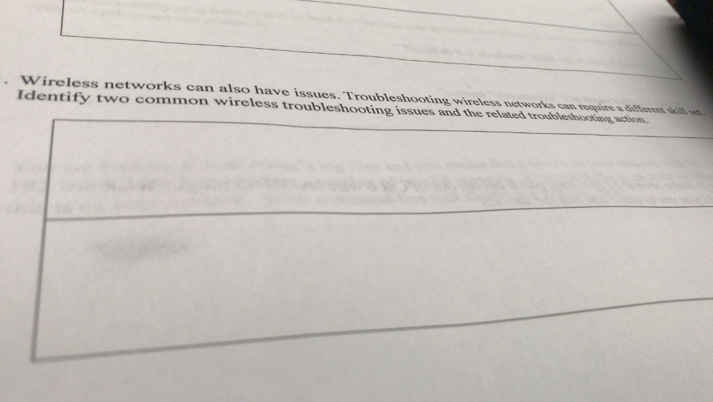 Solved Wireless networks can also have issues. | Chegg.com