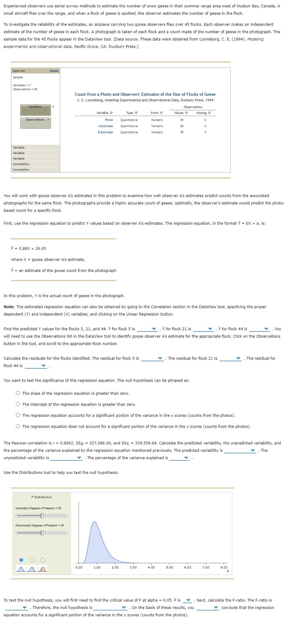 Experienced observers use aerial survey methods to | Chegg.com