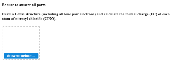Clno Lewis Structure