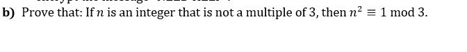 Solved Prove that: If n is an integer that is not a multiple | Chegg.com