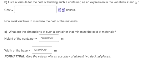 Solved We are looking to build an open rectangular | Chegg.com