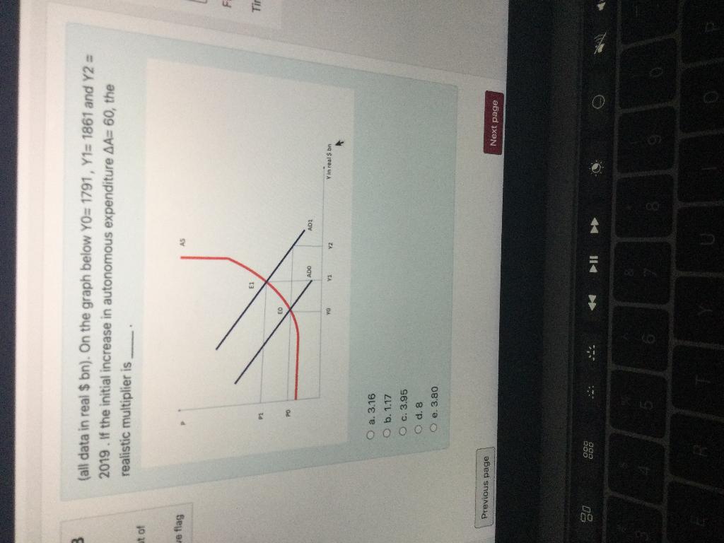 Solved B (all data in real $bn). On the graph below YO= | Chegg.com