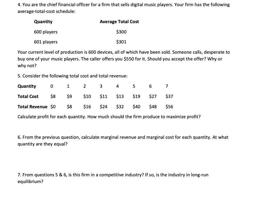 Solved 4. You are the chief financial officer for a firm | Chegg.com