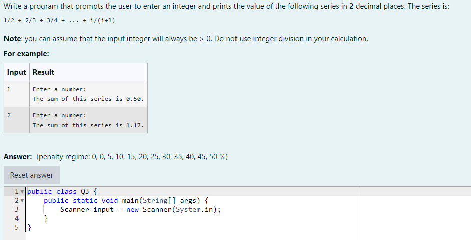Solved Write a program that prompts the user to enter an | Chegg.com
