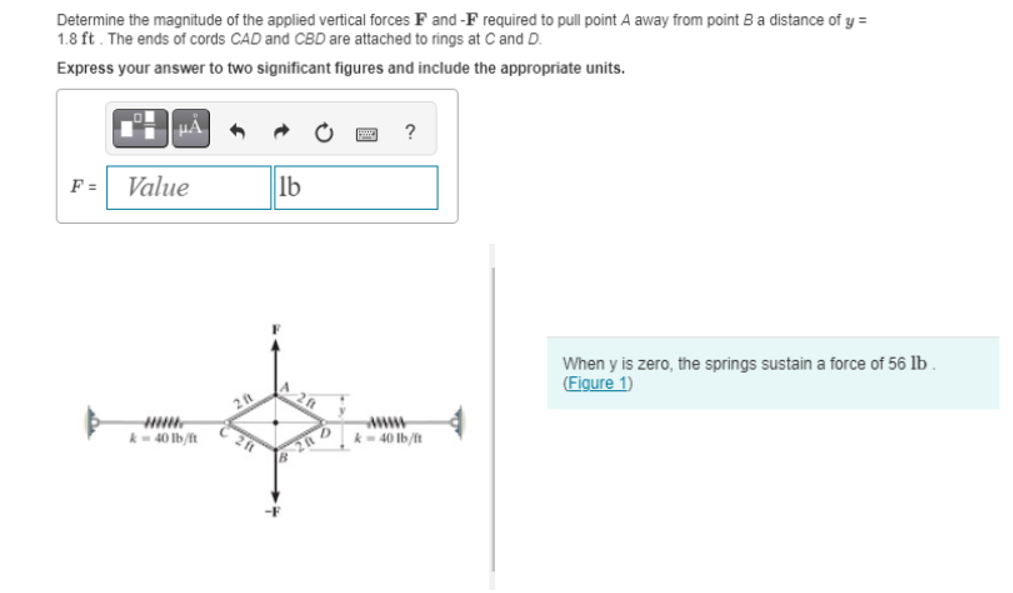 Solved Determine the magnitude of the applied vertical | Chegg.com