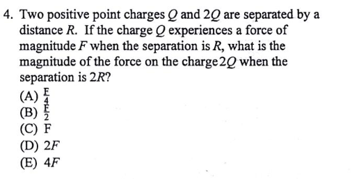 Solved 4. Two positive point charges Q and 2Q are separated | Chegg.com