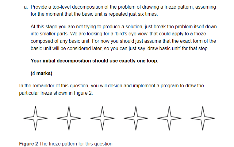 Solved a. Provide a top-level decomposition of the problem | Chegg.com