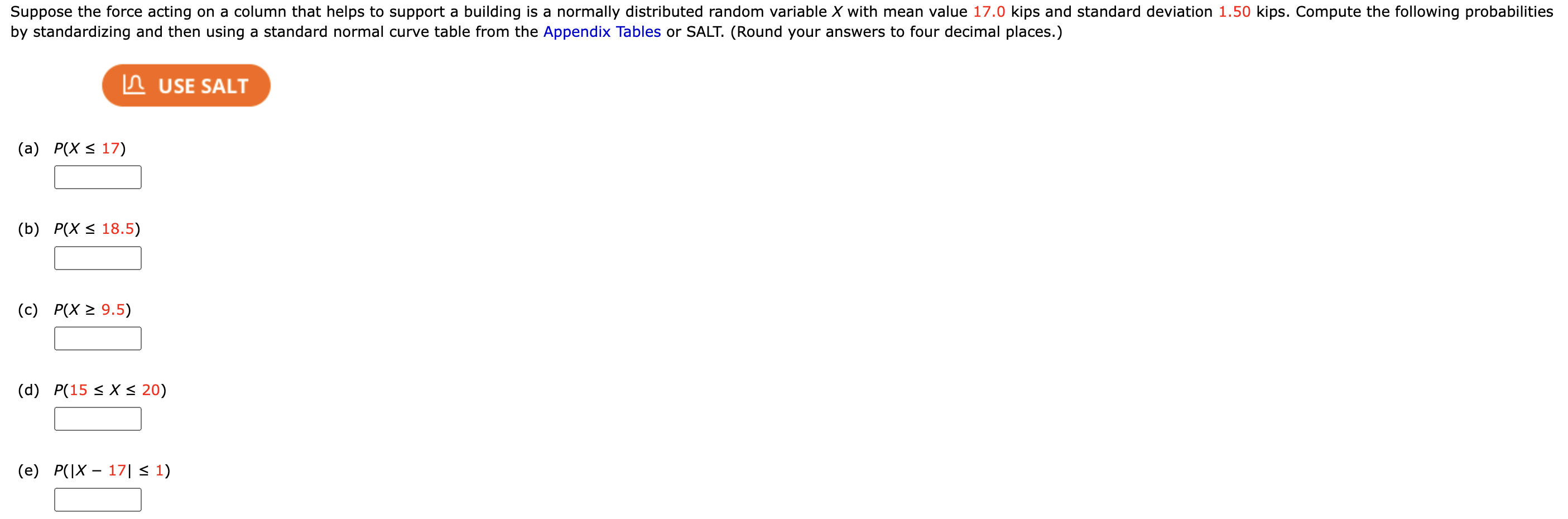Solved by standardizing and then using a standard normal | Chegg.com