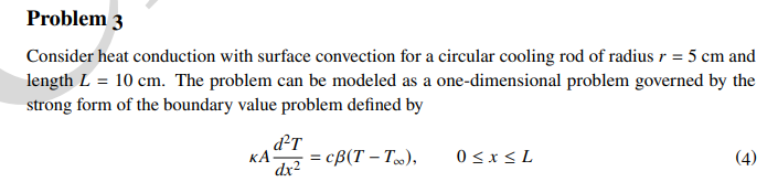 Solved Consider heat conduction with surface convection for | Chegg.com