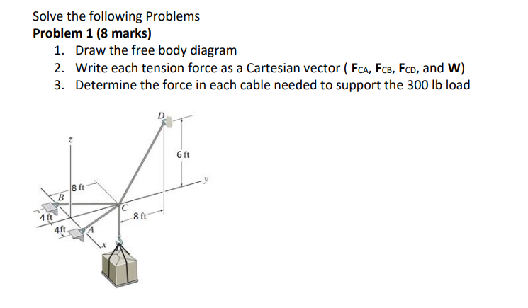 Solved Solve the following Problems Problem 1 (8 marks) 1. | Chegg.com Solved Solve the following Problems Problem 1 (8 marks) 1. | Chegg.com