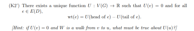 Solved 2. Let D be a weakly-connected weighted loopless | Chegg.com