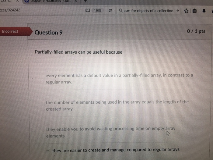 Solved Partially Filled Arrays Can Be Useful Because Every 4507