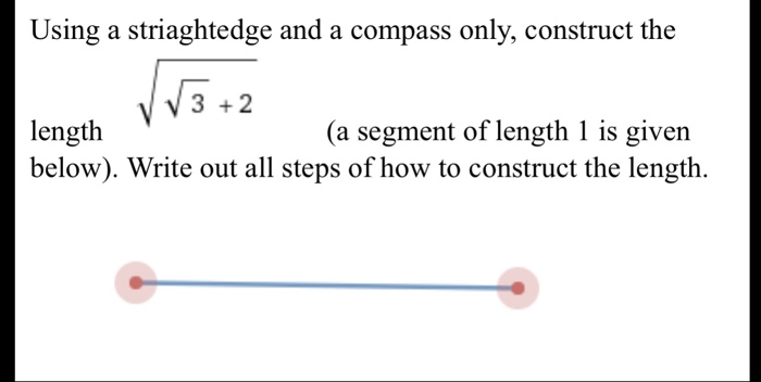 Solved Here is how the construction of sqrt 3 looks like as | Chegg.com
