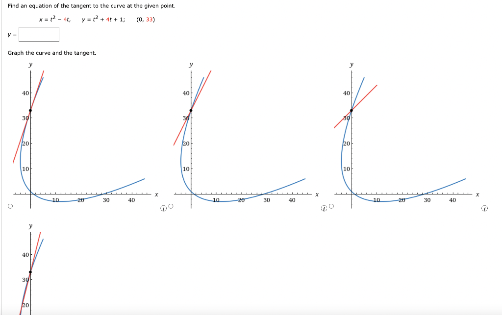 Solved Find an equation of the tangent to the curve at the | Chegg.com