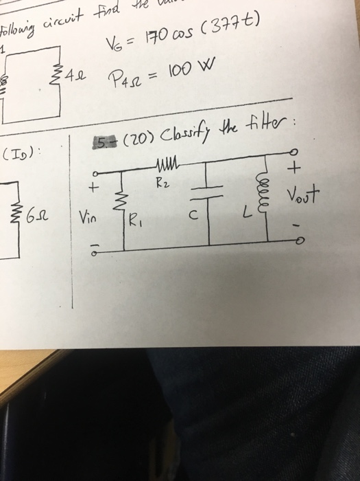 Solved 410 = 100 (Io) Rs Vin Vovt | Chegg.com