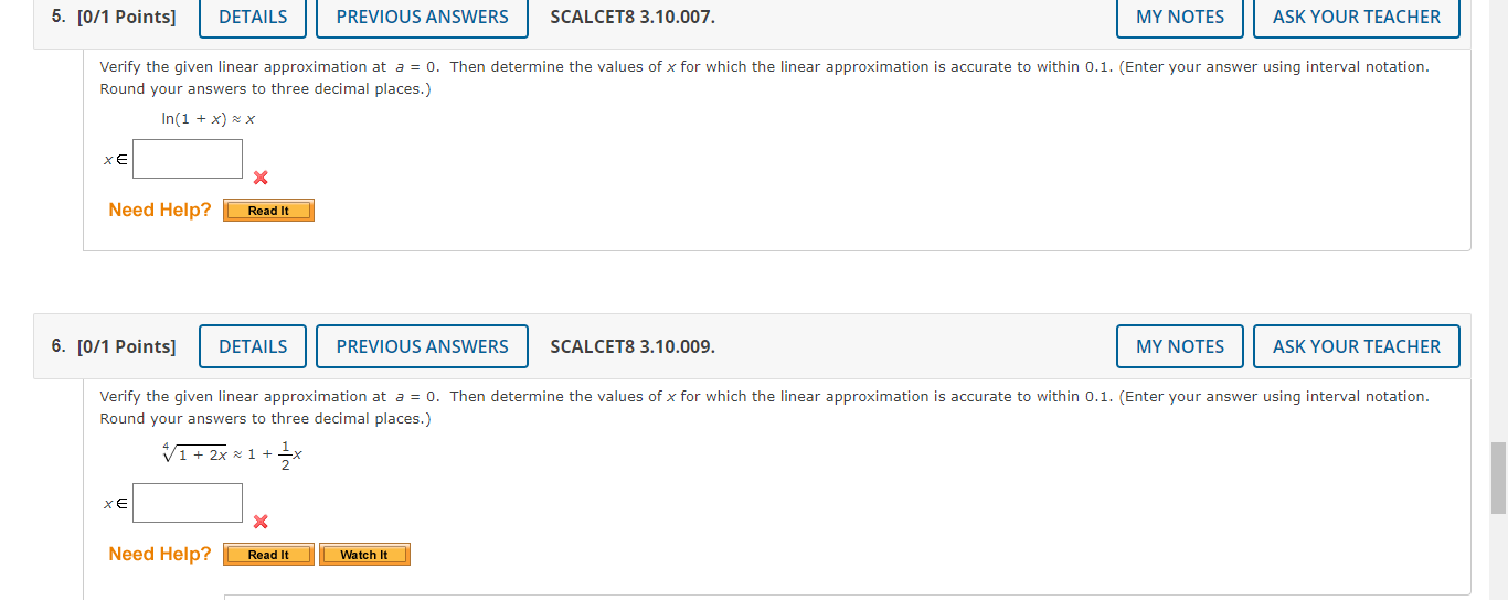 Solved 5. [0/1 Points] DETAILS PREVIOUS ANSWERS SCALCET8 | Chegg.com