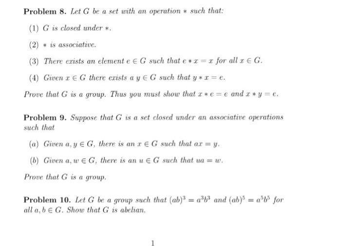 Solved Let G be a set with an operation * such that: G is | Chegg.com