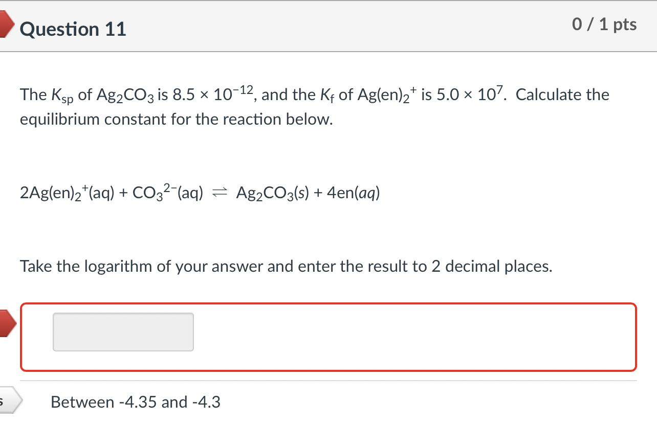 Solved The Ksp of Ag2CO3 is 8.5×10−12, and the Kf of | Chegg.com