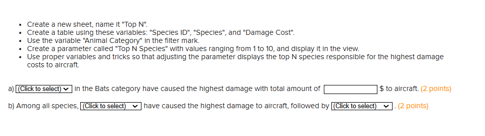 Solved How do i do this in Tableau: Create a new sheet, name | Chegg.com