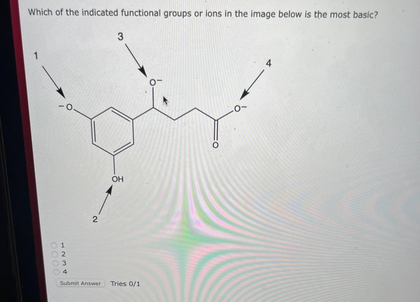 Solved Which of the indicated functional groups or ions in | Chegg.com