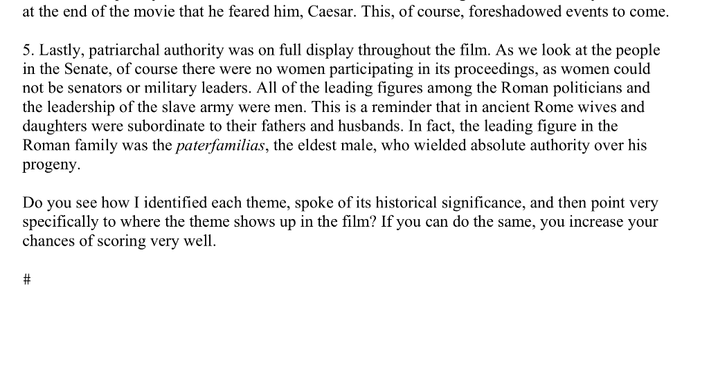 Ancient World Movie Assignment Instructions Now that | Chegg.com