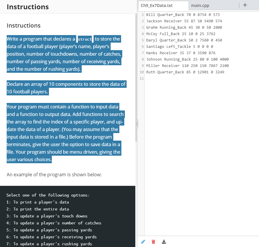 Solved Write A Program That Declares A Struct To Store