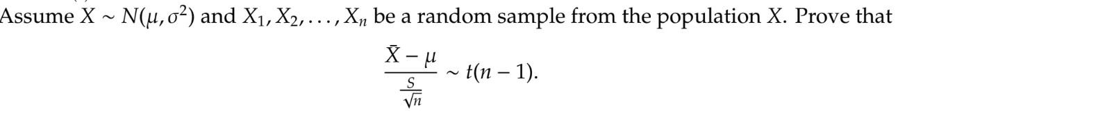 Solved nSXˉ−μ∼t(n−1) | Chegg.com