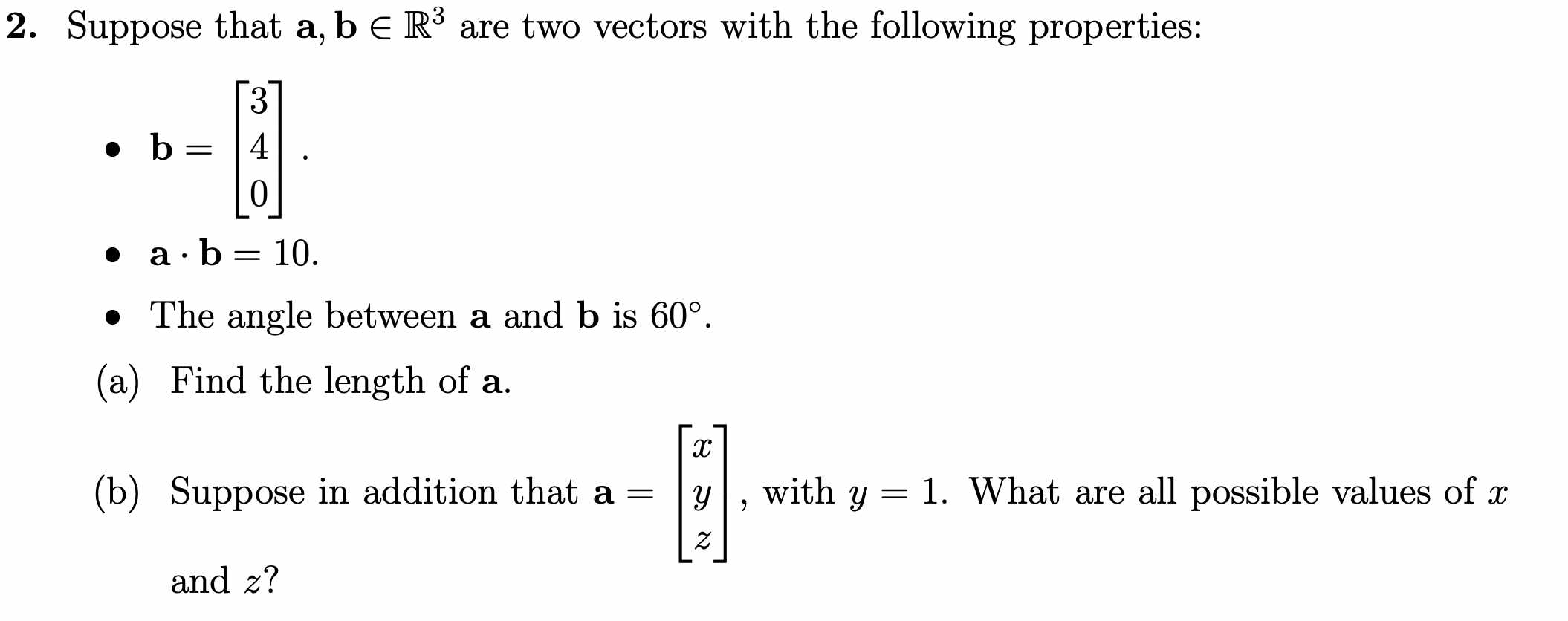 Solved Suppose that \\( \\mathbf{a}, \\mathbf{b} \\in | Chegg.com