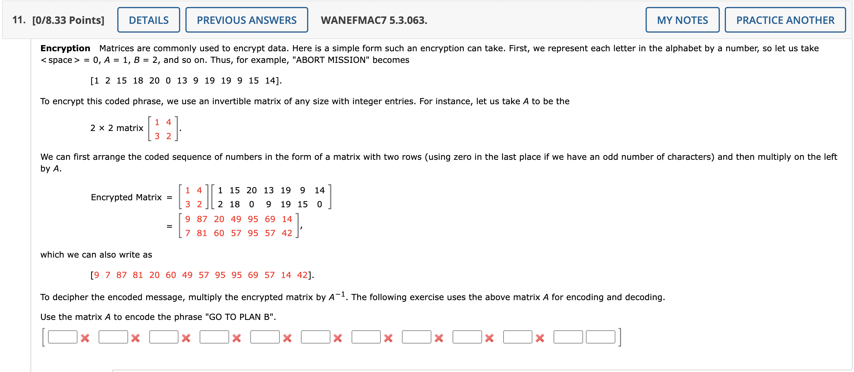 Solved =0,A=1,B=2, and so on. Thus, for example, | Chegg.com