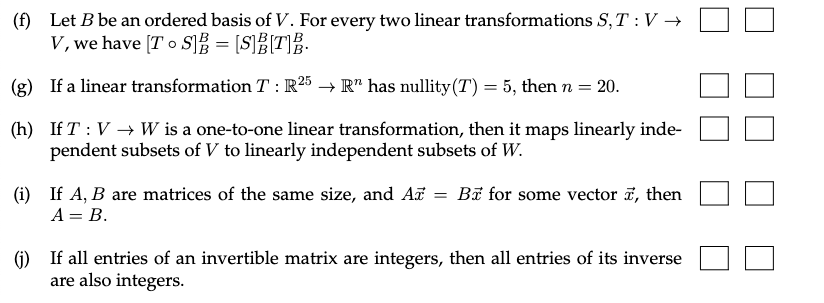Solved In general, let V, and W denote finite-dimensional | Chegg.com