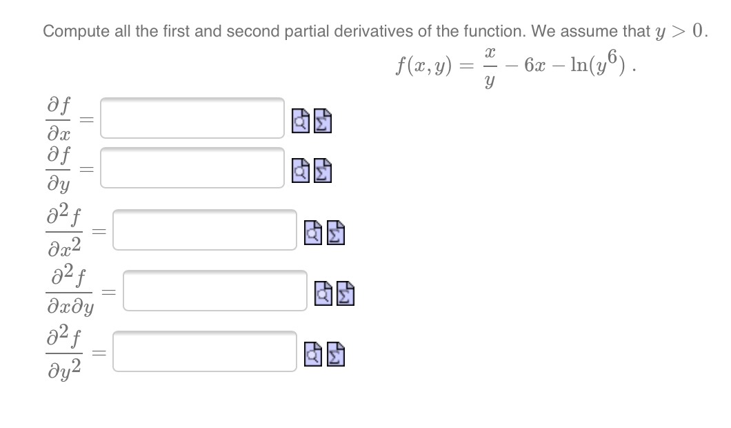 Solved Compute all the first and second partial derivatives | Chegg.com Solved Compute all the first and second partial derivatives | Chegg.com