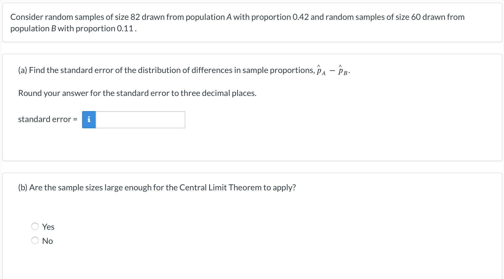 Solved Consider random samples of size 82 ﻿drawn from | Chegg.com