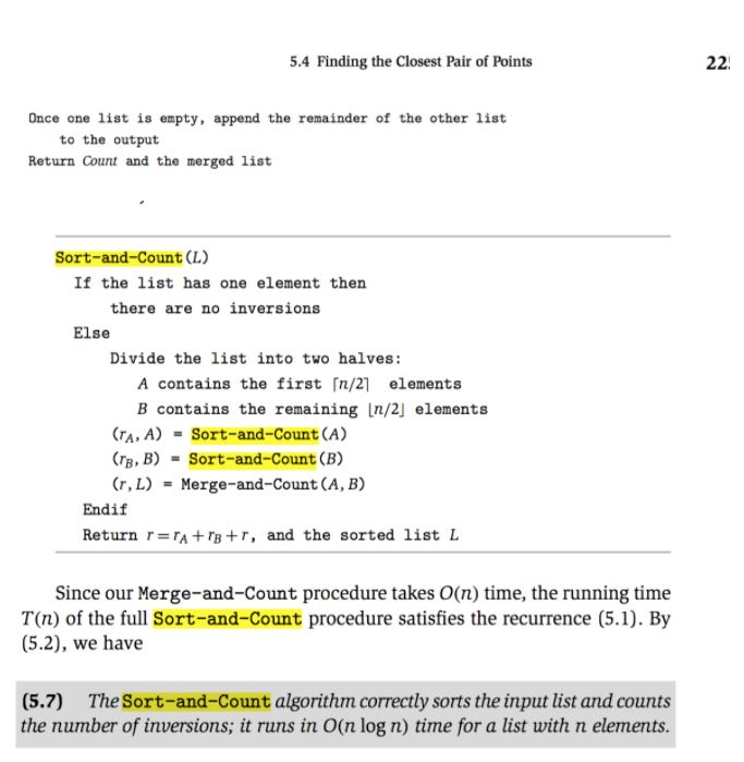 Solved 2. (25) [Divide and conquer: counting " significant” | Chegg.com