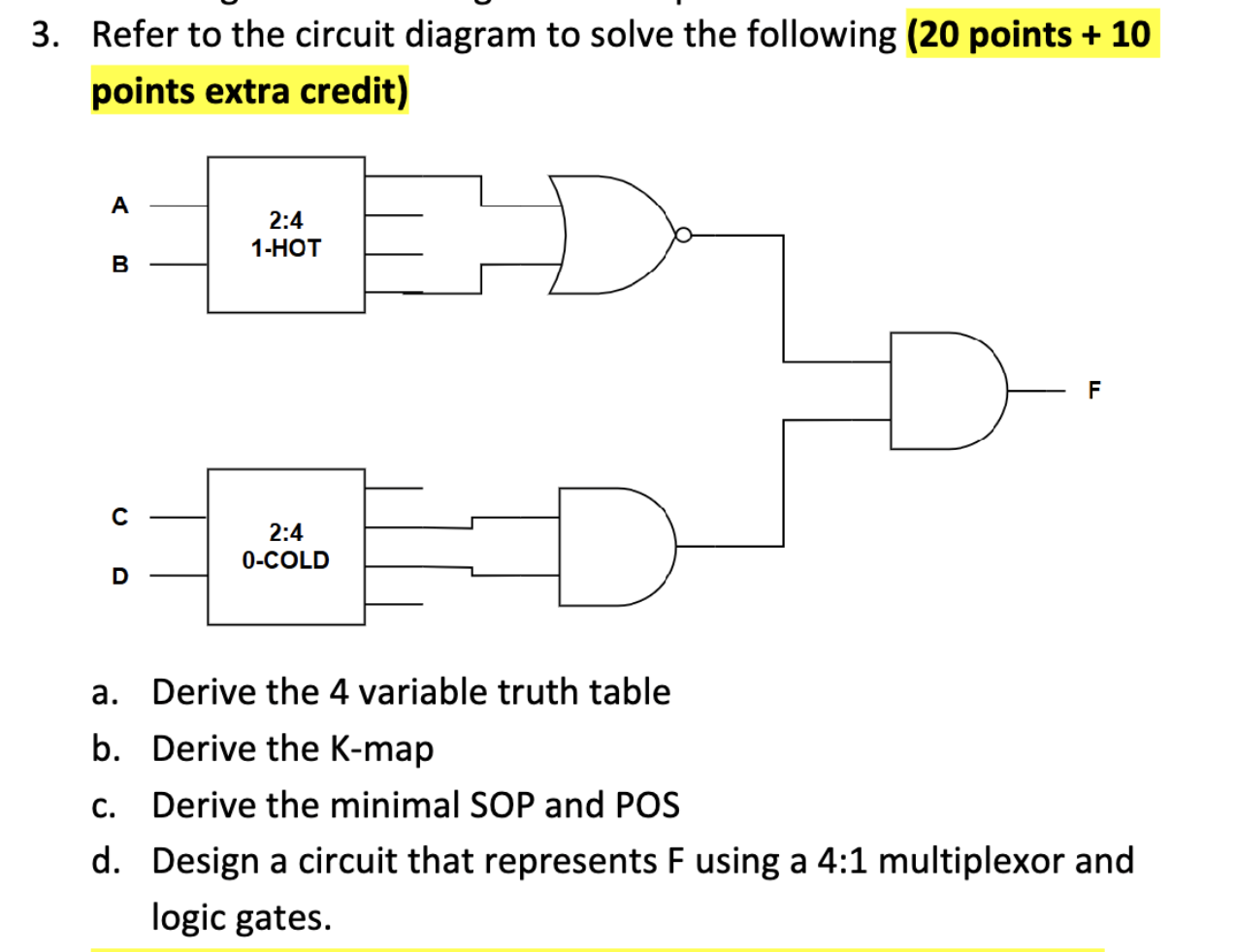 Solved 3. ﻿Refer to the circuit diagram to solve the | Chegg.com