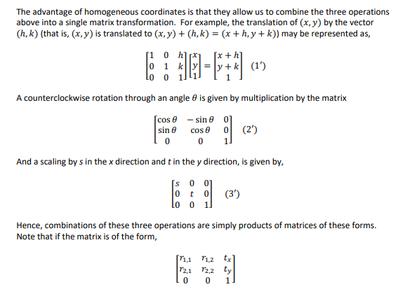 Solved Verify That The Operations 1 2 And 3 Are